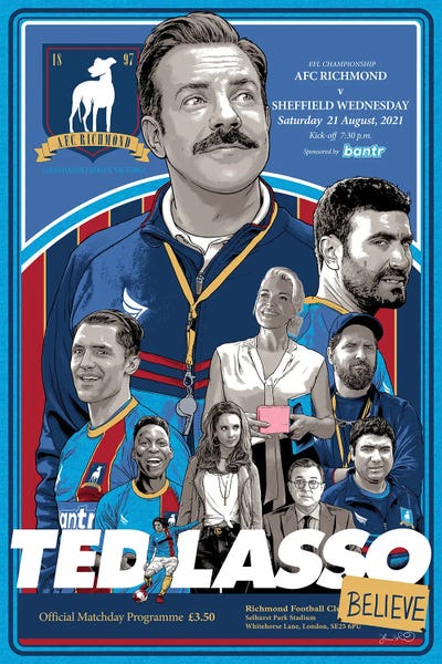 Ted Lasso Characters Canvas Art | iCanvas