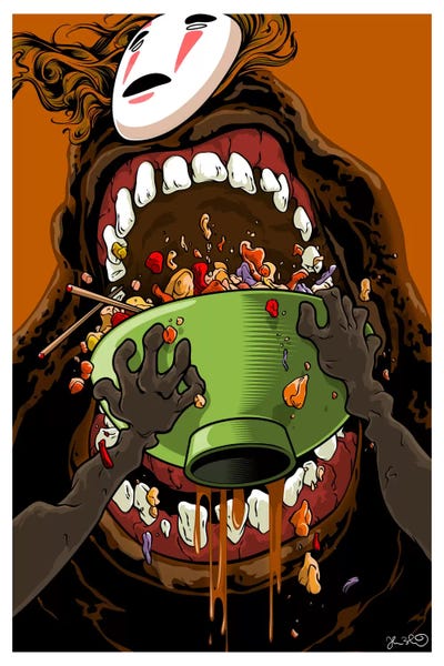 Spirited Away No Face Eating
