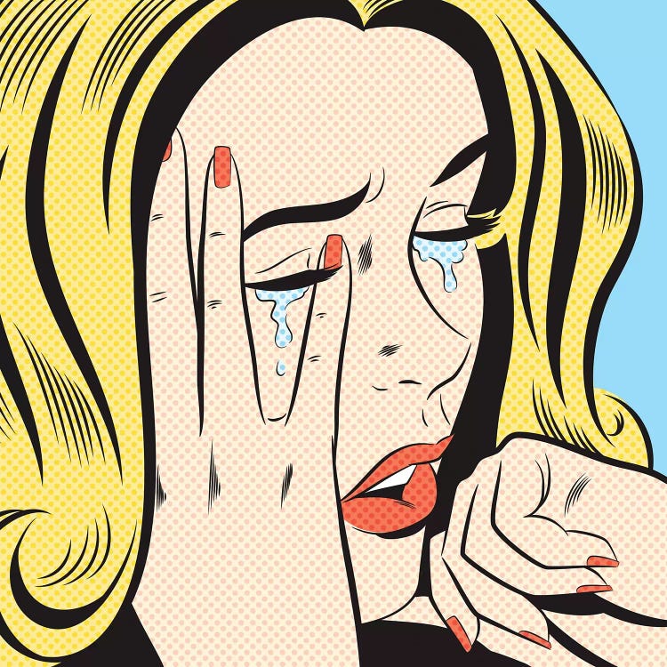 Crying Woman Canvas Wall Art by Joseph McDermott | iCanvas