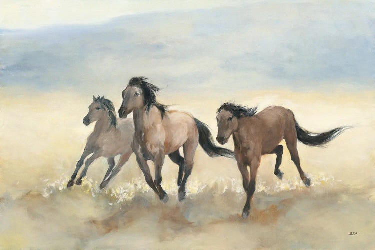 Wild Mustangs Canvas Wall Art by Julia Purinton | iCanvas