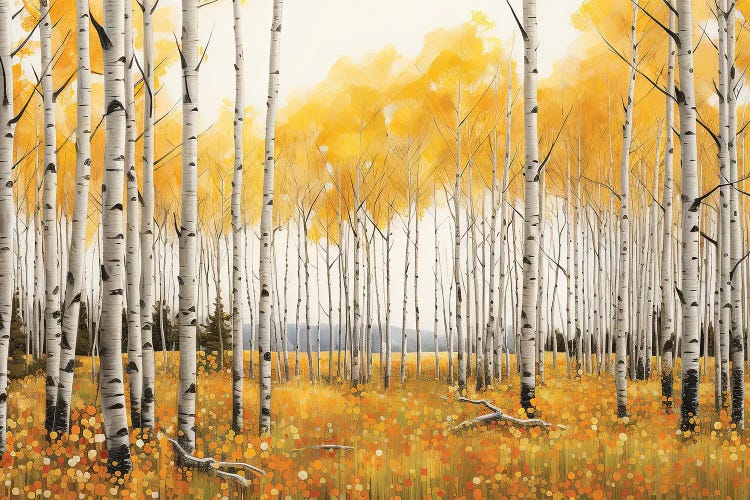 Aspen Forest Canvas Wall Art by Jane Rix | iCanvas