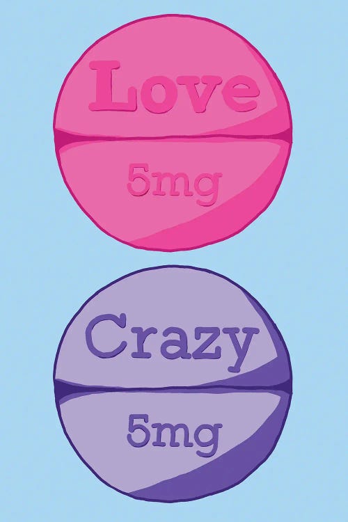 Chill Pill Blue Canvas Wall Art by Jaymie Metz | iCanvas