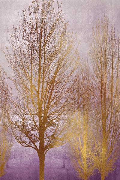 Gold Forest On Teal Canvas Art Print by Kate Bennett | iCanvas