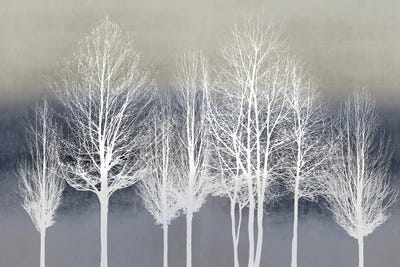 Trees On Dark Gray Canvas Art Print by Kate Bennett | iCanvas