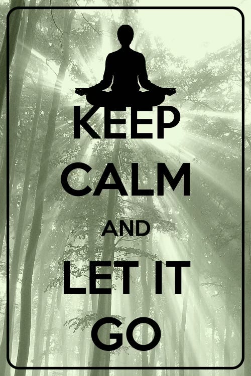 Keep Calm & Let It Go Canvas Wall Art | iCanvas