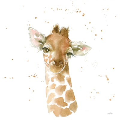 Baby Giraffe Print Background