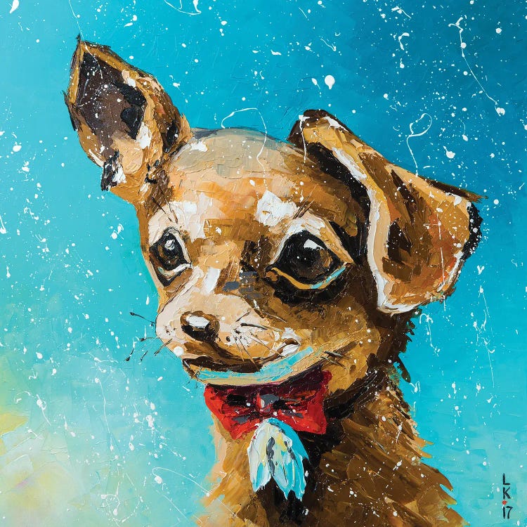 Glamorous Dog Canvas Wall Art by KuptsovaArt | iCanvas