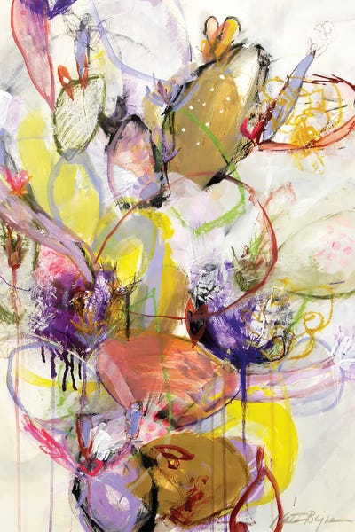 Cosmic Pear Cactus III Canvas Print by Kati Bujna | iCanvas