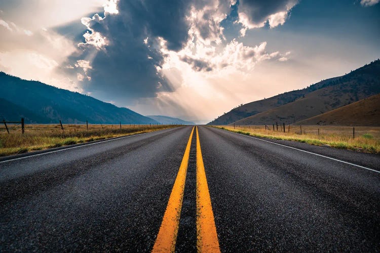 Open Road Canvas Wall Art by Lucas Moore | iCanvas