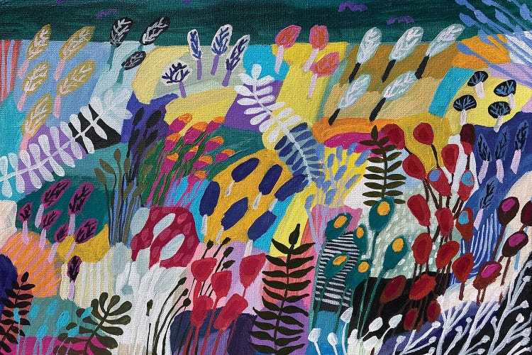 Patchwork Fields XIII Canvas Wall Art by Lenka Stastna | iCanvas