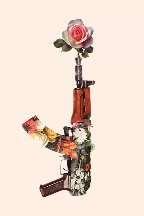 Flower Gun Canvas Wall Art by Jonas Loose | iCanvas