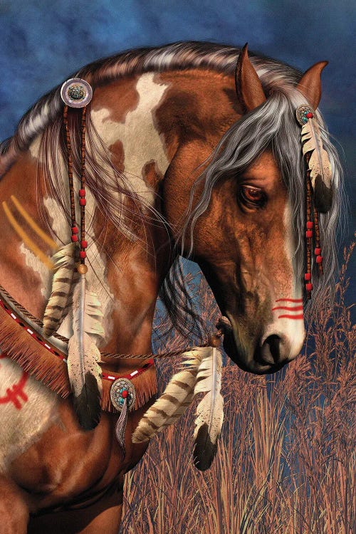 War Pony Canvas Wall Art by Laurie Prindle | iCanvas