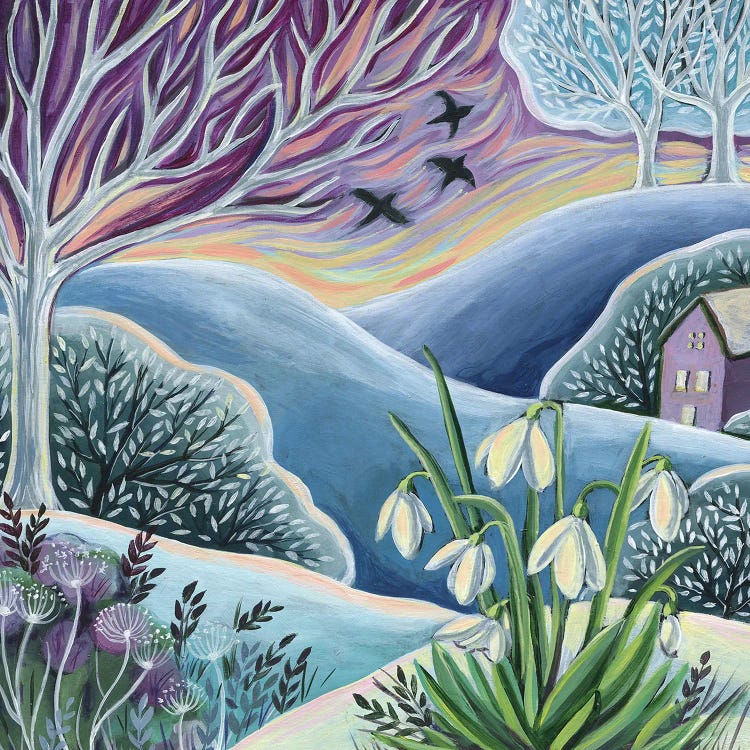 Snowdrops Canvas Wall Art by Linnea Tobias | iCanvas