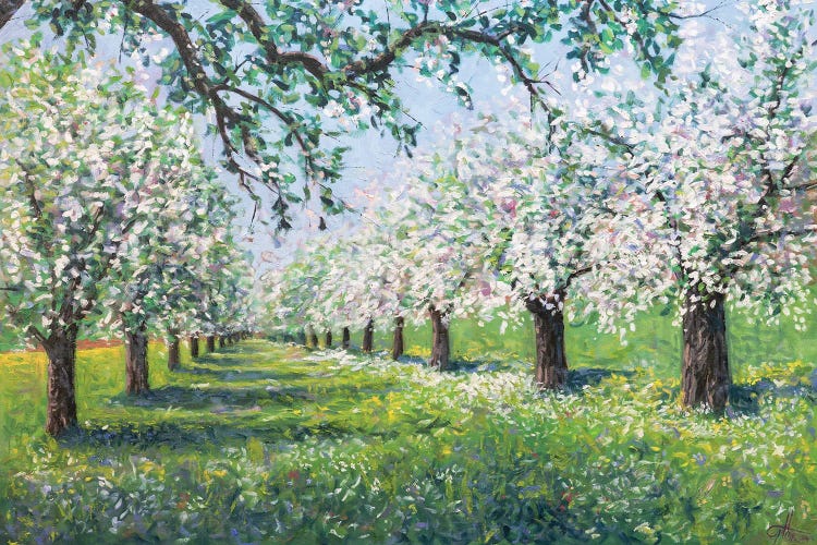 By Spring River Canvas Wall Art by Jo Grundy | iCanvas