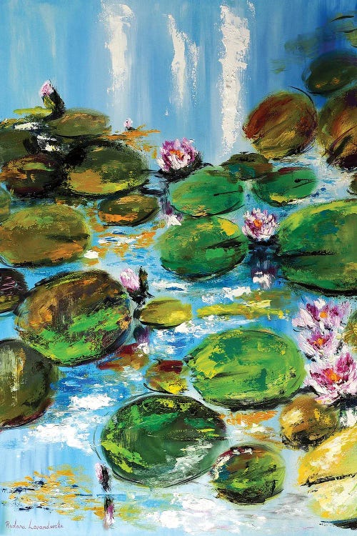 Lily Pond Canvas Wall Art by Ruth Aslett | iCanvas
