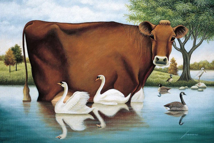 Spring Reflections Canvas Wall Art by Lowell Herrero | iCanvas