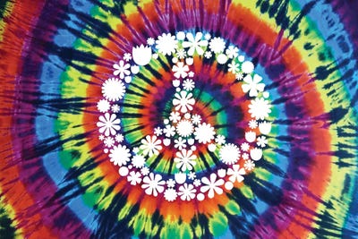 Tie Dye Peace Sign Wallpaper