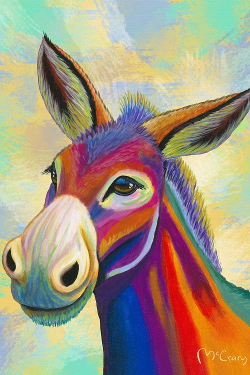 Donkey Canvas Wall Art by Mike McCrary | iCanvas