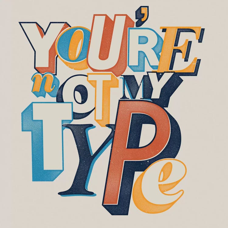 My Type Canvas Wall Art by Mathiole | iCanvas