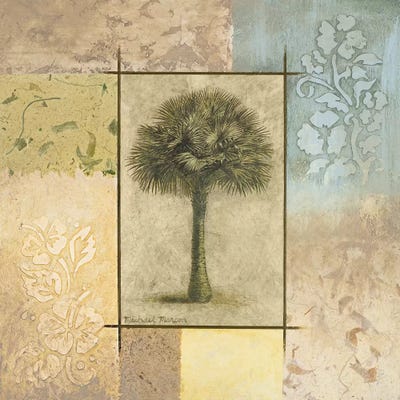 Palm Woodcut II Canvas Print by Michael Marcon | iCanvas