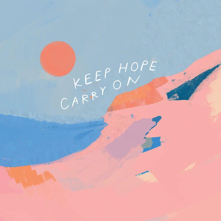 Keep Hope Carry On Canvas Wall Art by Morgan Harper Nichols | iCanvas