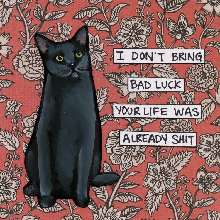 Bad Luck Canvas Wall Art by Jamie Morath | iCanvas