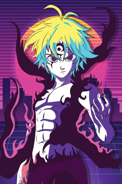 Seven Deadly Sins Characters Canvas Artwork | iCanvas