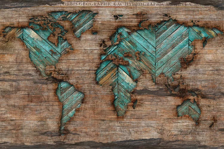 Chevron Map Canvas Wall Art by Diego Tirigall | iCanvas