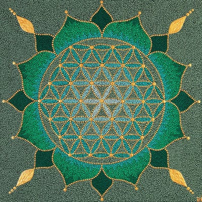 Flower Of Life Mandala Art
