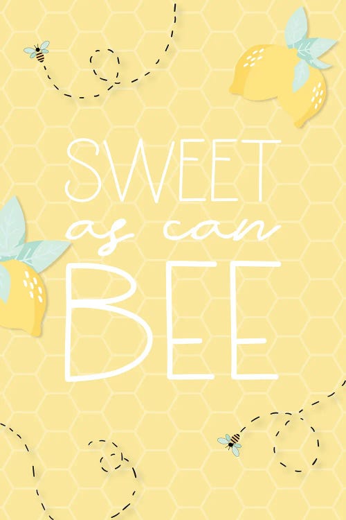 Sweet As Can Bee Canvas Wall Art by Nicole Basque | iCanvas