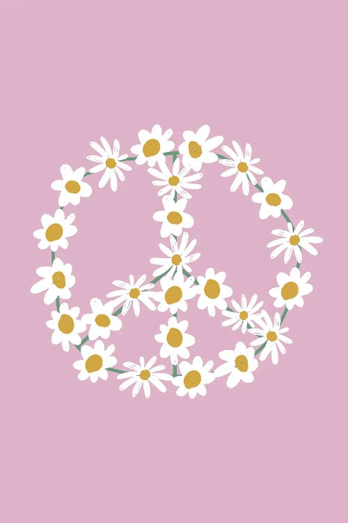 Peace Sign Canvas Wall Art by The Native State | iCanvas