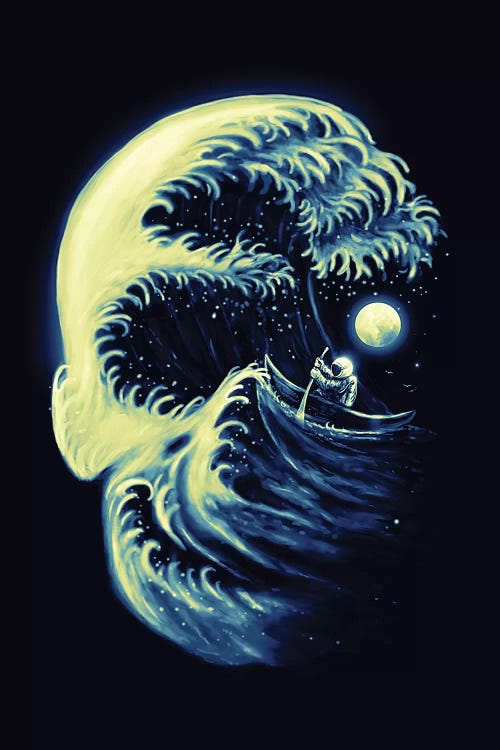 Death Wave Canvas Wall Art by Nicebleed | iCanvas