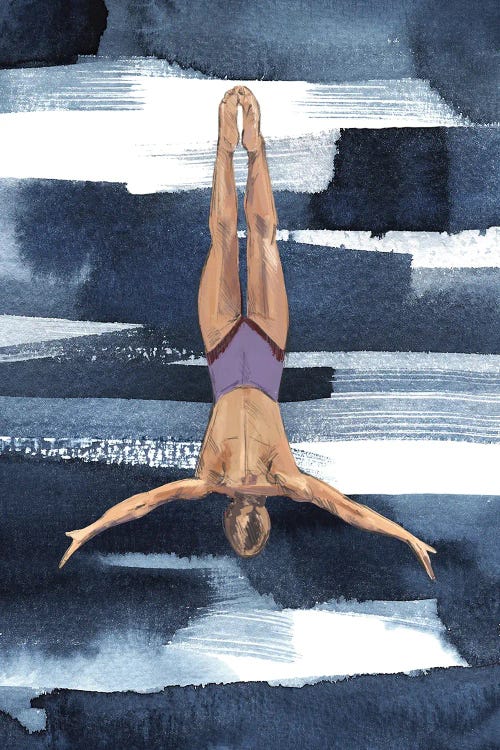 Diving Girl, Soar Canvas Wall Art by Natalie Ryan | iCanvas