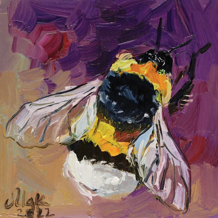 Honey Bee Canvas Wall Art by Linda Olsen | iCanvas