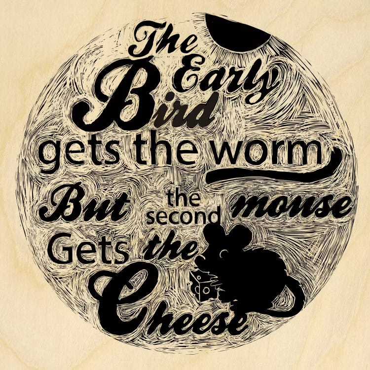 The Second Mouse Gets The Cheese Ca - Canvas Wall Art | 5by5collective