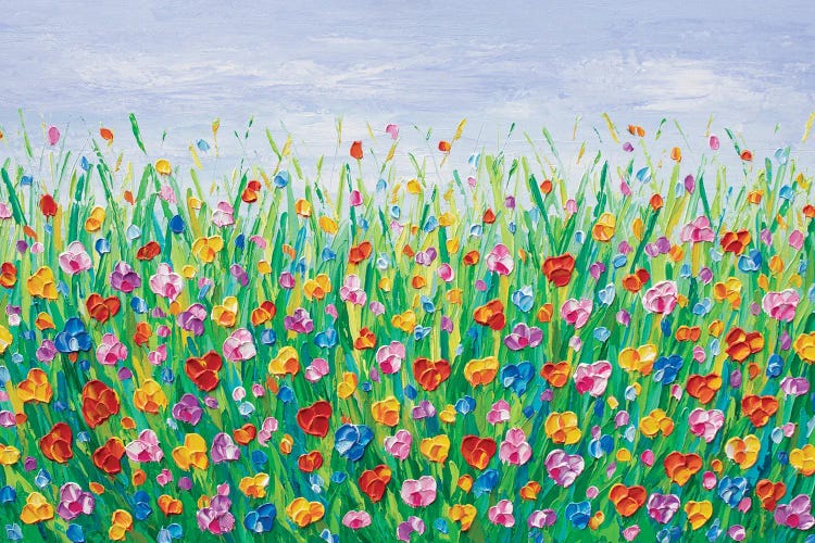 Summer Meadow Canvas Wall Art by Olga Tkachyk | iCanvas