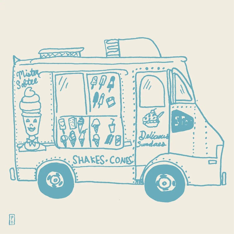Mister Softee Canvas Wall Art by Pascale Berkowitz | iCanvas