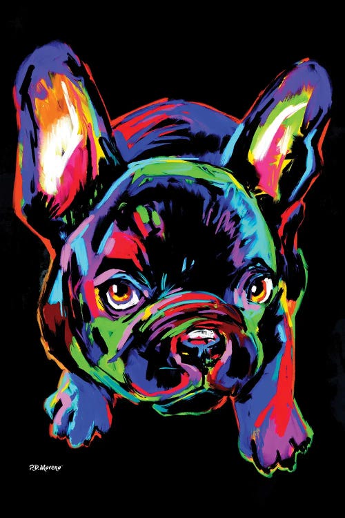Neon Pug Canvas Wall Art by P.D. Moreno | iCanvas