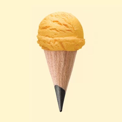 Ice Cream Pencil Drawing