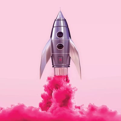 Pink Space Ship