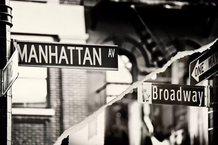 Manhattan Signs Canvas Wall Art by Philippe Hugonnard | iCanvas
