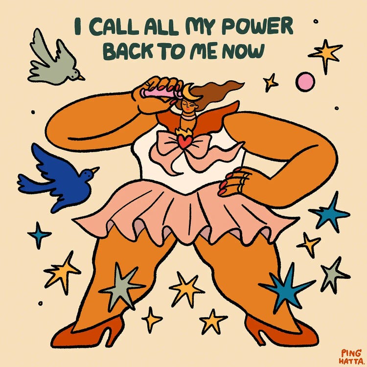 I Call All My Power Back To Me Now Canv - Canvas Wall Art | Ping Hatta