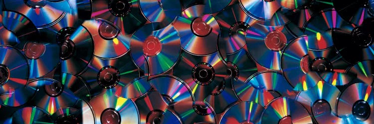 Compact Disc Future Canvas Wall Art by Elena Kulikova | iCanvas