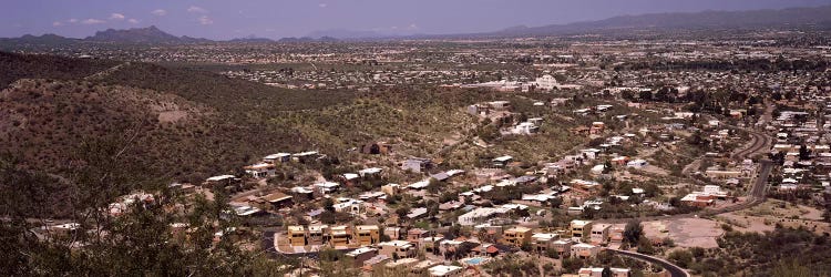 Aerial view of a city, Tucson, Pima County, Arizo - Canvas Wall Art