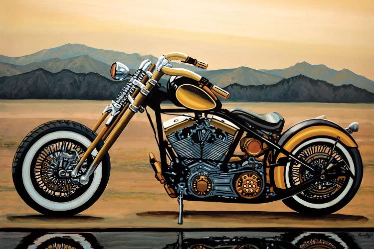 Harley Davidson Canvas Wall Art by Paul Meijering | iCanvas