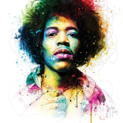 Jimi Hendrix Portrait Painting