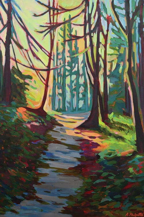 The Woodland Path Canva - Canvas Wall Art | Hans Andersen Brendekilde