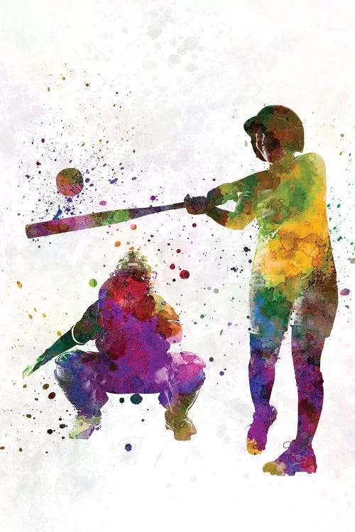 Baseball Players II Canvas Wall Art by Paul Rommer | iCanvas