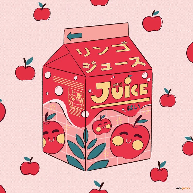 Apple Juice Box Canvas Wall Art by Rafael Gomes | iCanvas
