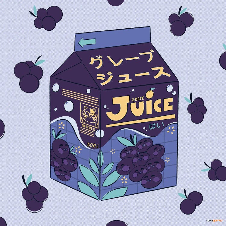 Grape Juice Box Canvas Wall Art by Rafael Gomes | iCanvas